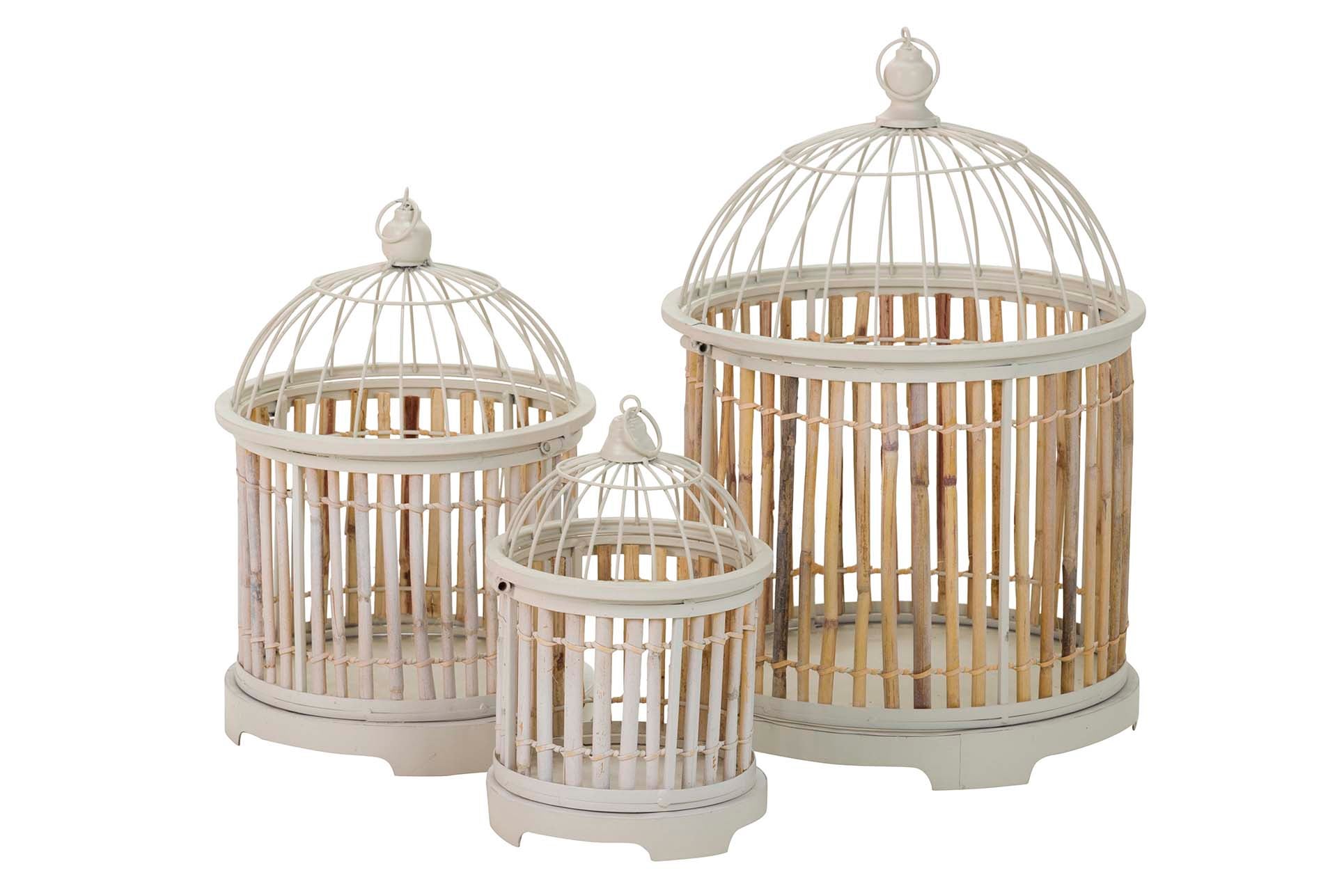 Set 3 Jaulas Metal 38x38x62 30x30x49 22x22x36 Cm | Leroy Merlin
