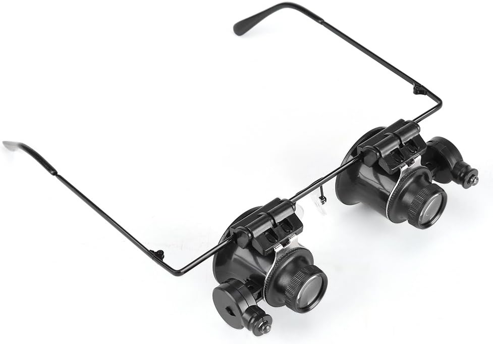 Lupa ocular, lupa de gafas oculares con iluminación LED profesional ...