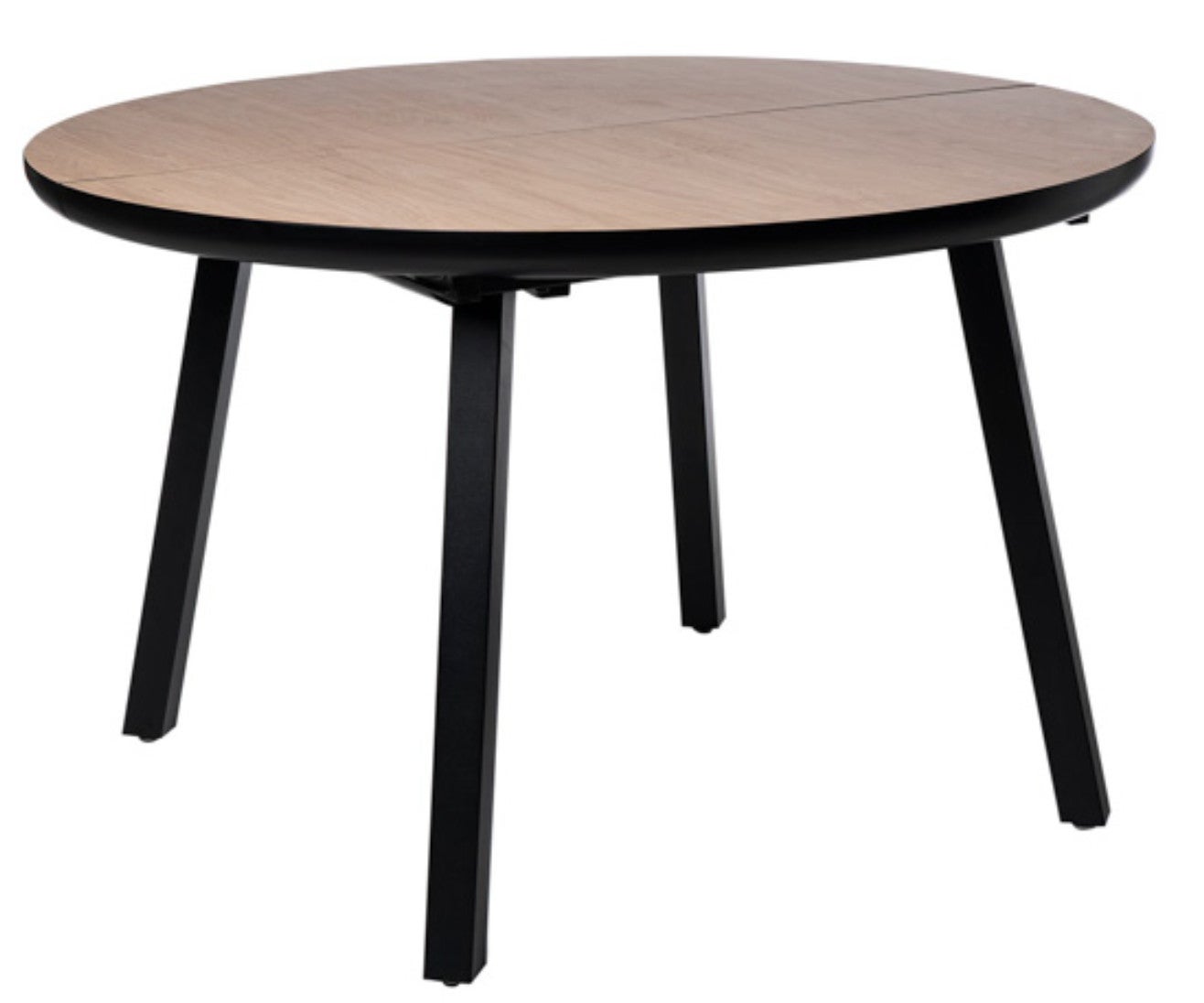 Table ronde éxtensible Katty – Effet marbre et pied noir pour intérieur ...