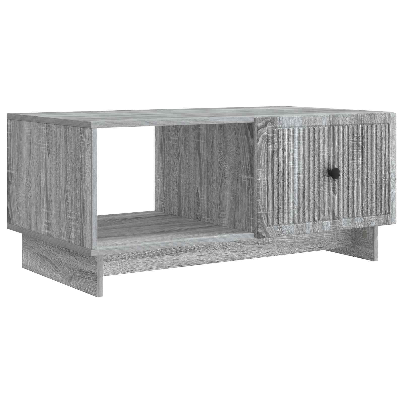Table basse gris 90 x 50 x 40 cm Bois d'ingénierie | Leroy Merlin