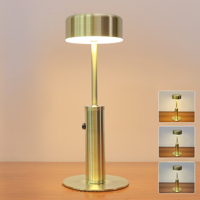 Lampe de table LED sans fil, lampe de bureau rechargeable, gradation ...
