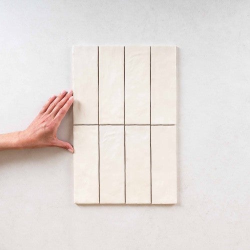 Faience Effet Zellige Beige MALLORCA 6,5x20cm Cream | Leroy Merlin