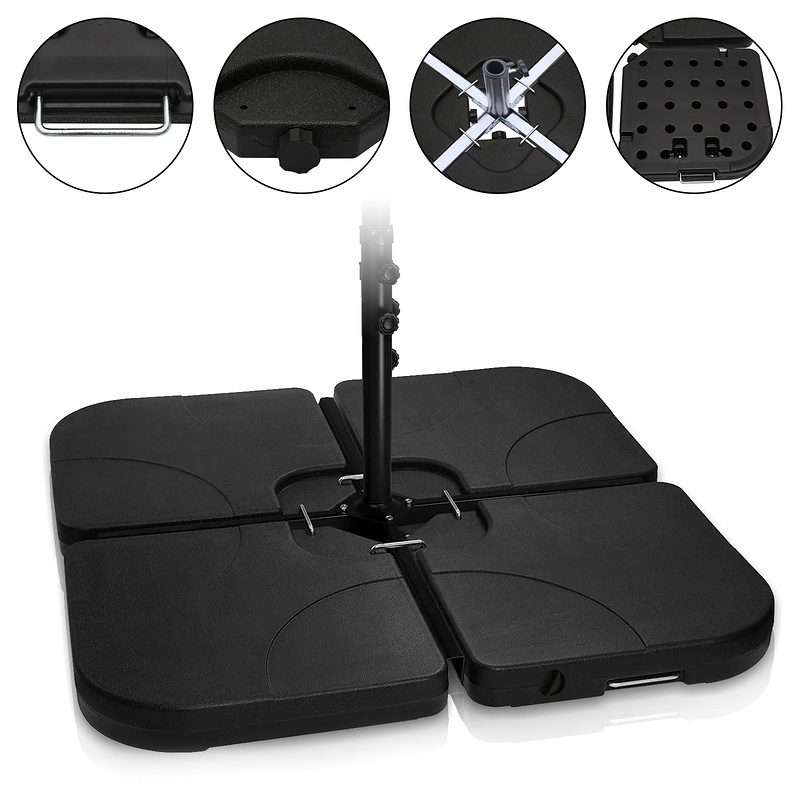 Parasol Foot Parasol Parasoliage Soporter Garden Parasol llenado 100 kg ...