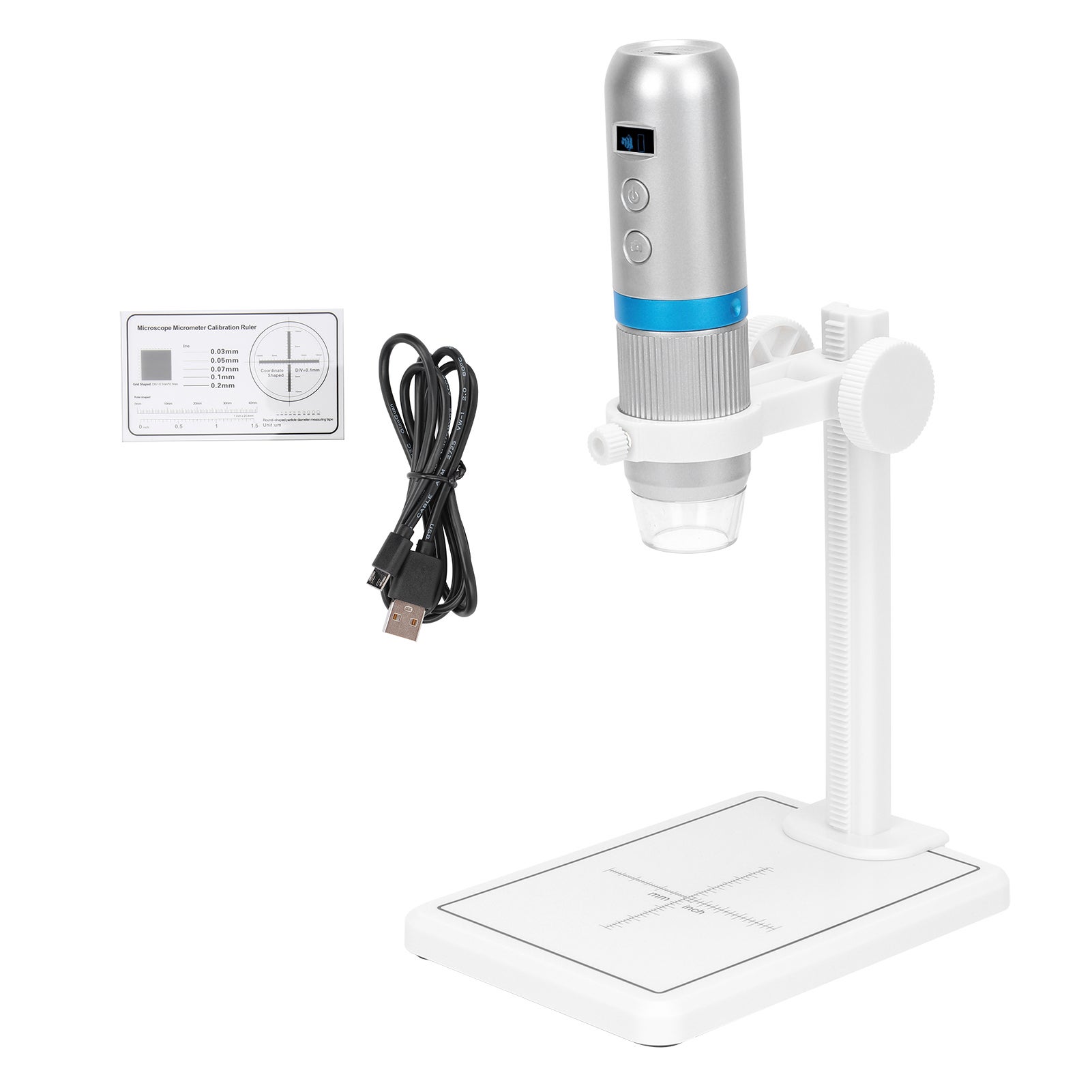 Microscope numérique hd wifi avec affichage mini sans fil à 8 led pour ...