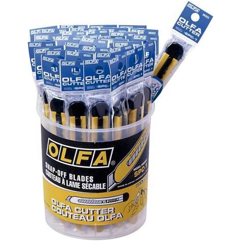 Pack de 40 cúters básicos con cuchilla 9 mm Olfa SPC-1/40 | Leroy Merlin