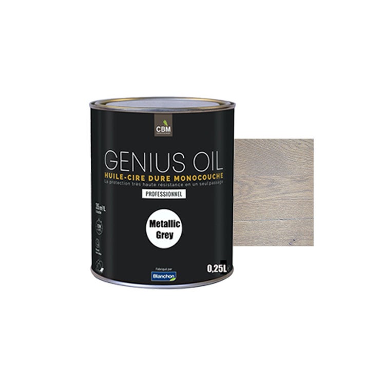 Huile Parquet Genius Metallic Grey 0,25L Blanchon | Leroy Merlin