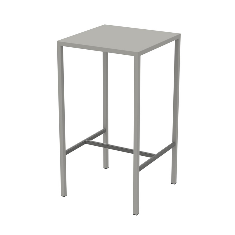 Table haute de jardin en métal "Seaside" 75x75 cm 110h Boue | Leroy Merlin