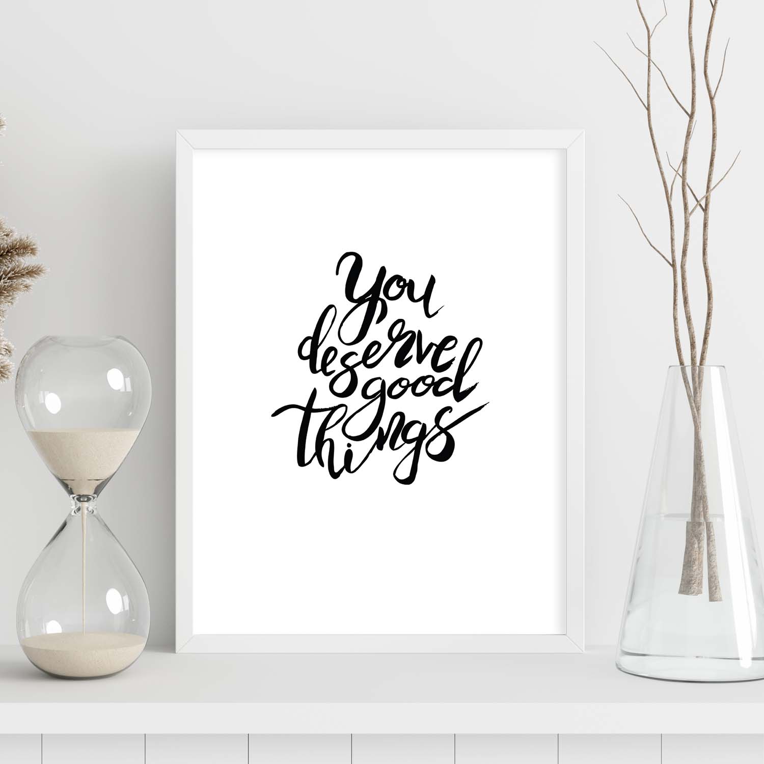 Lamina Con Mensajes Felices En Blanco Y Negro.poster 'te Mereces Todas ...