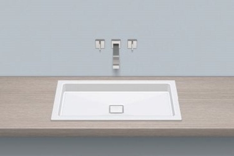 Vasque à encastrer Alape EB.RE700.4, rectangulaire L : 700mm H : 90mm P ...