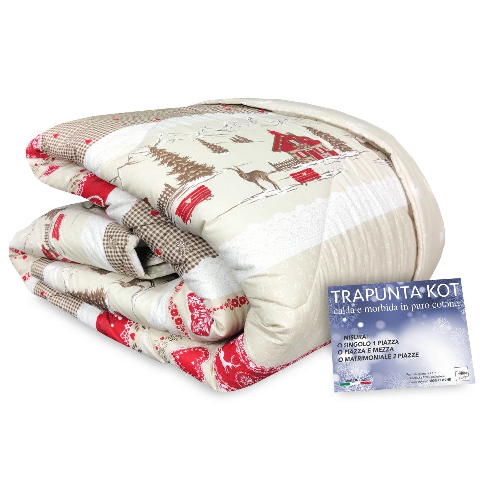 Tirolina KOT © QUILT DIS. VALBADIA hecho en Italia PURO ALGODÓN 2 ...