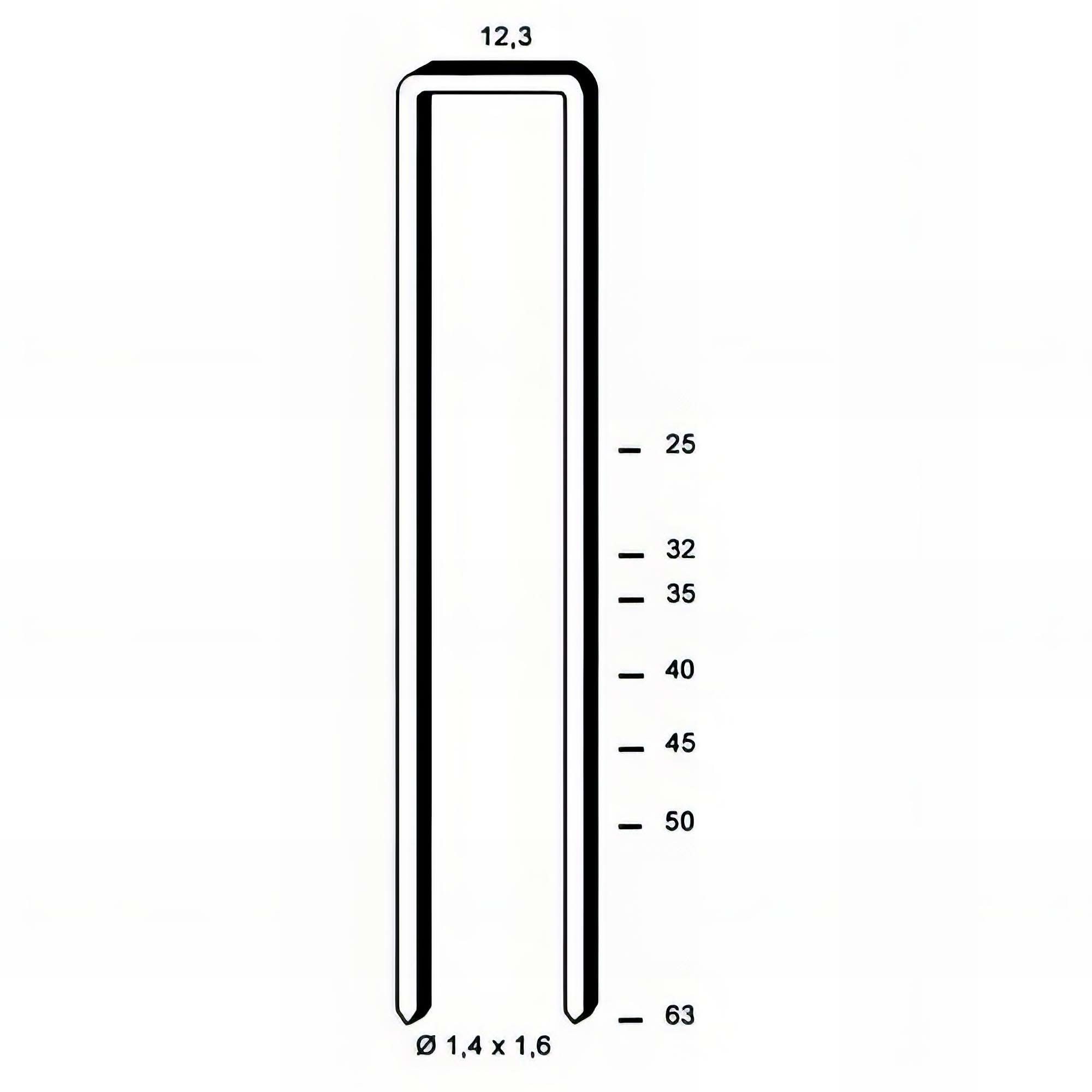 20 000 Agrafes Galvanisées Alsafix S - 12,3 x D. 1,4 x 1,6 mm - Pour ...
