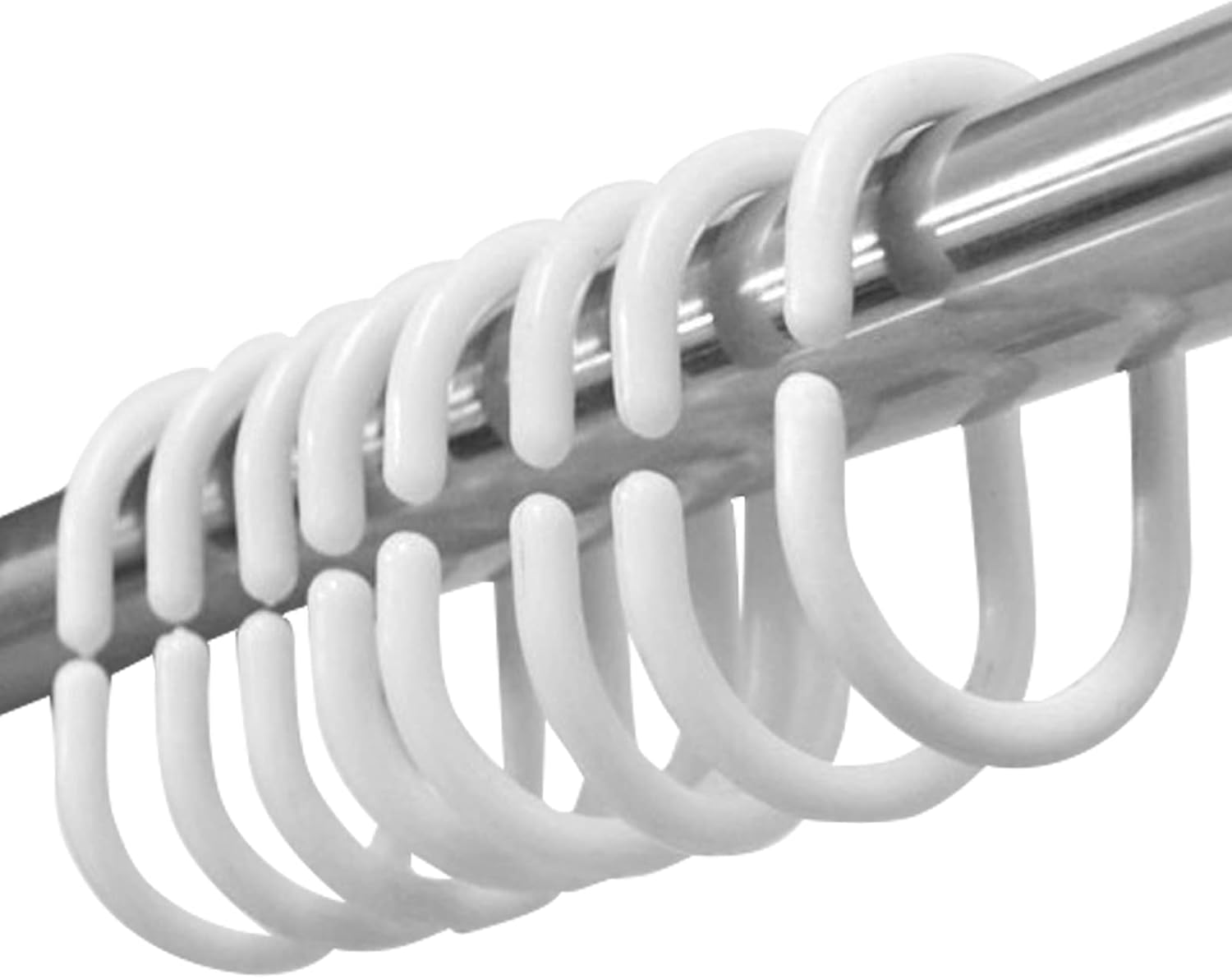12 crochets de rideau de douche en plastique en forme de C pour portes ...