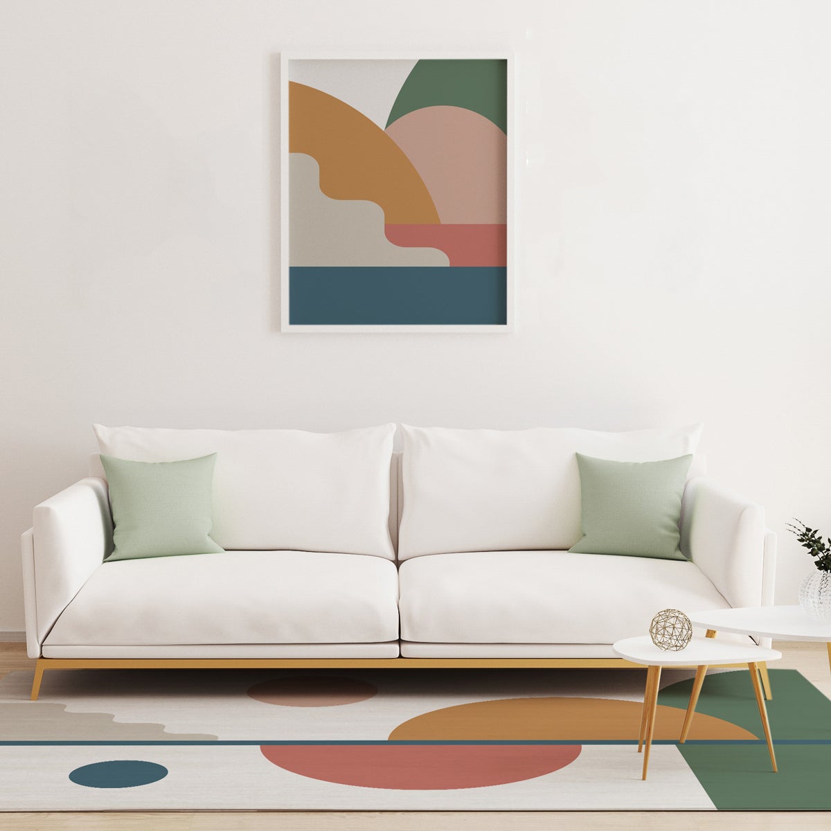 Tapis de cuisine en vinyle imprimé, motif Formes – L200xH120cm 99deco ...