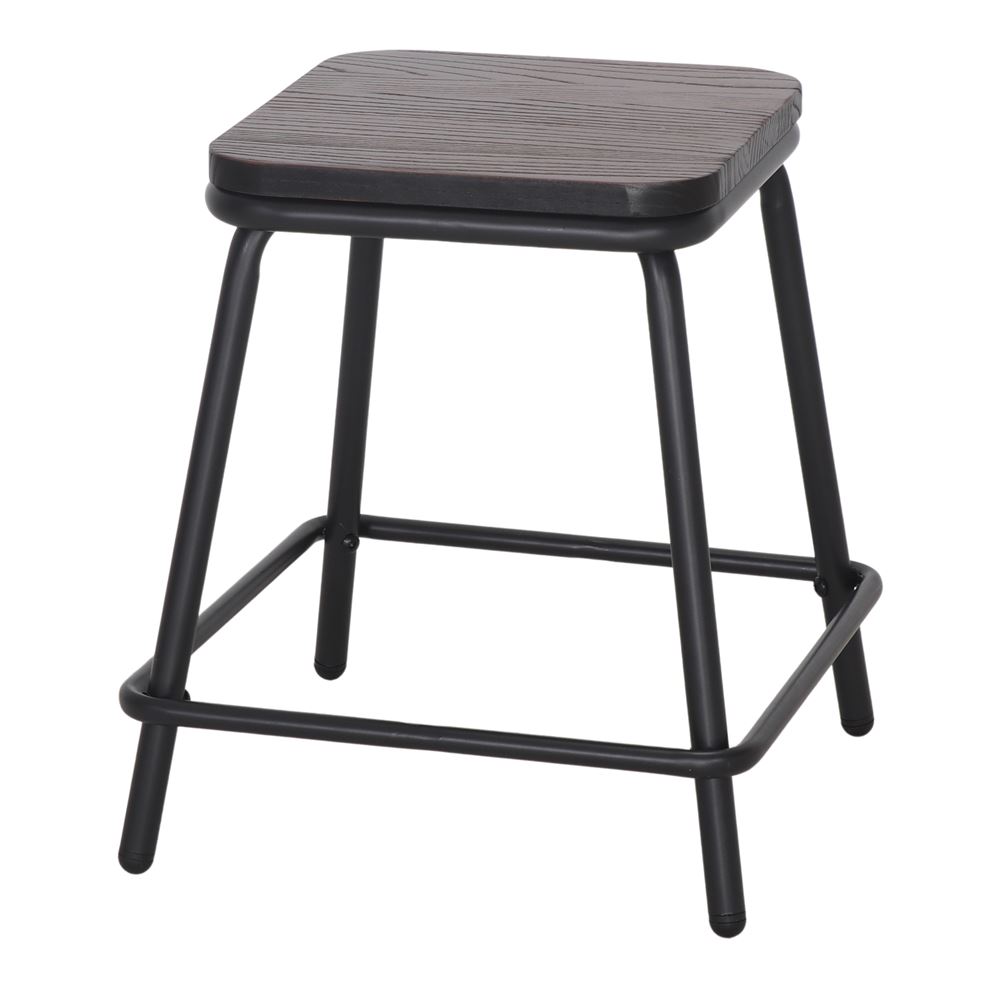 TABOURET BAS EN MÉTAL ET EN BOIS RITUAL | Leroy Merlin