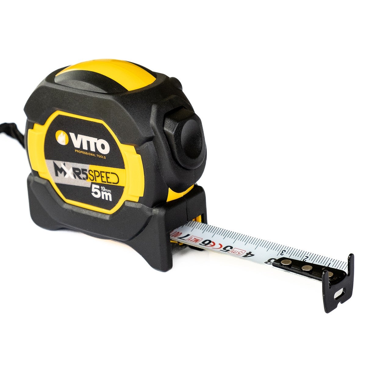 Cinta métrica autoblocante 5M retráctil ABS con refuerzos Gancho para ...