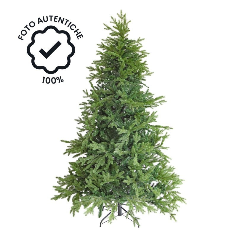 Albero di Natale Extra Folto, Naturale in PVC Alta Qualità, Facile da ...