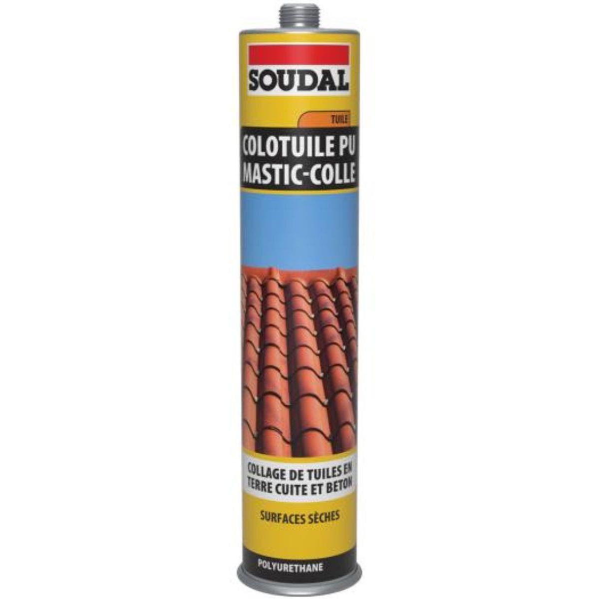 Mastic colle polyuréthane Colotuile Brun 310ml - SOUDAL - 106335 ...