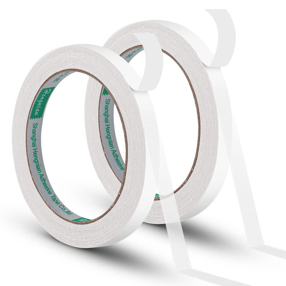 Ruban Adhésif Double Face, 2 Rouleau Extra Fort Transparent Ruban ...