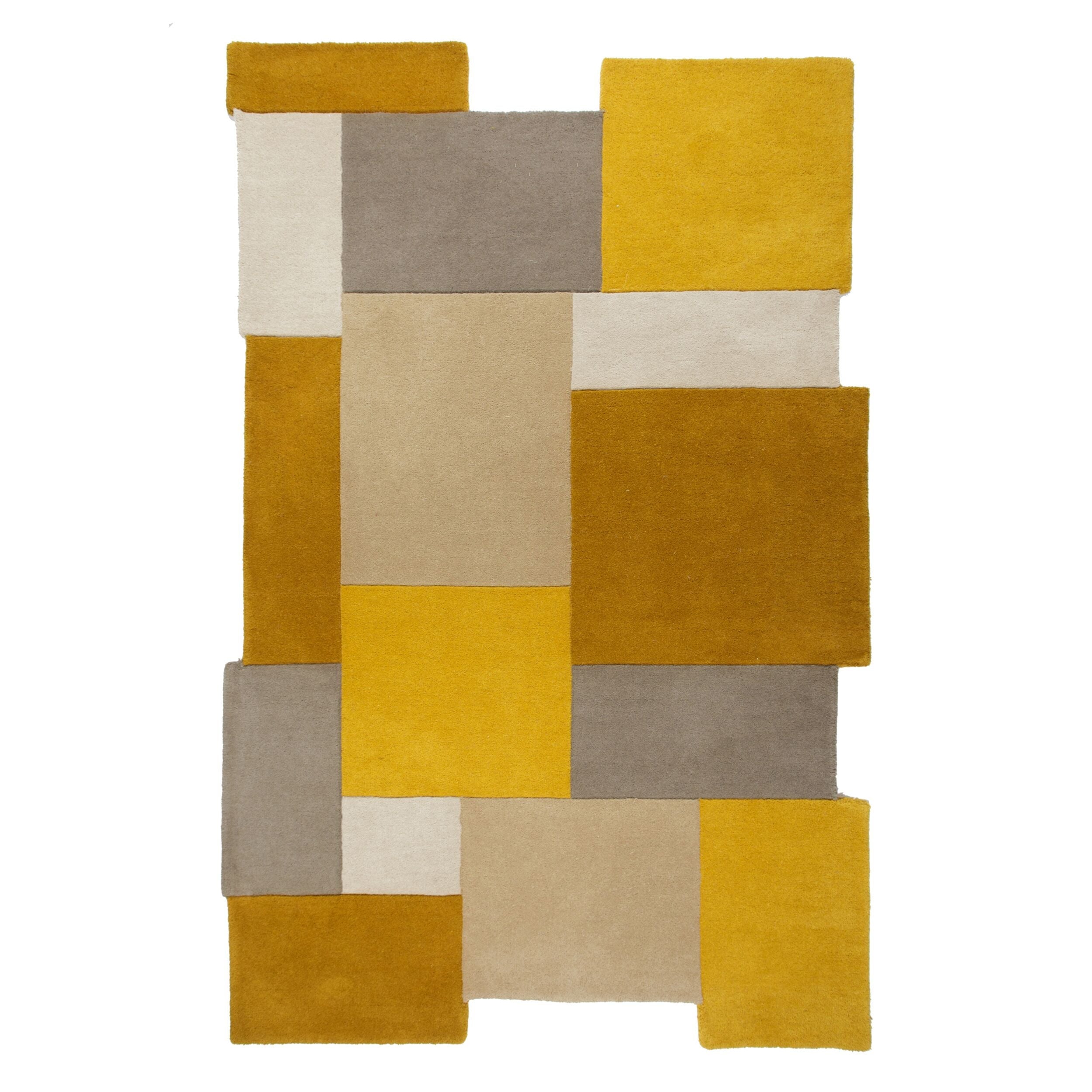 Tapis graphique en laine COLLAGE | Leroy Merlin