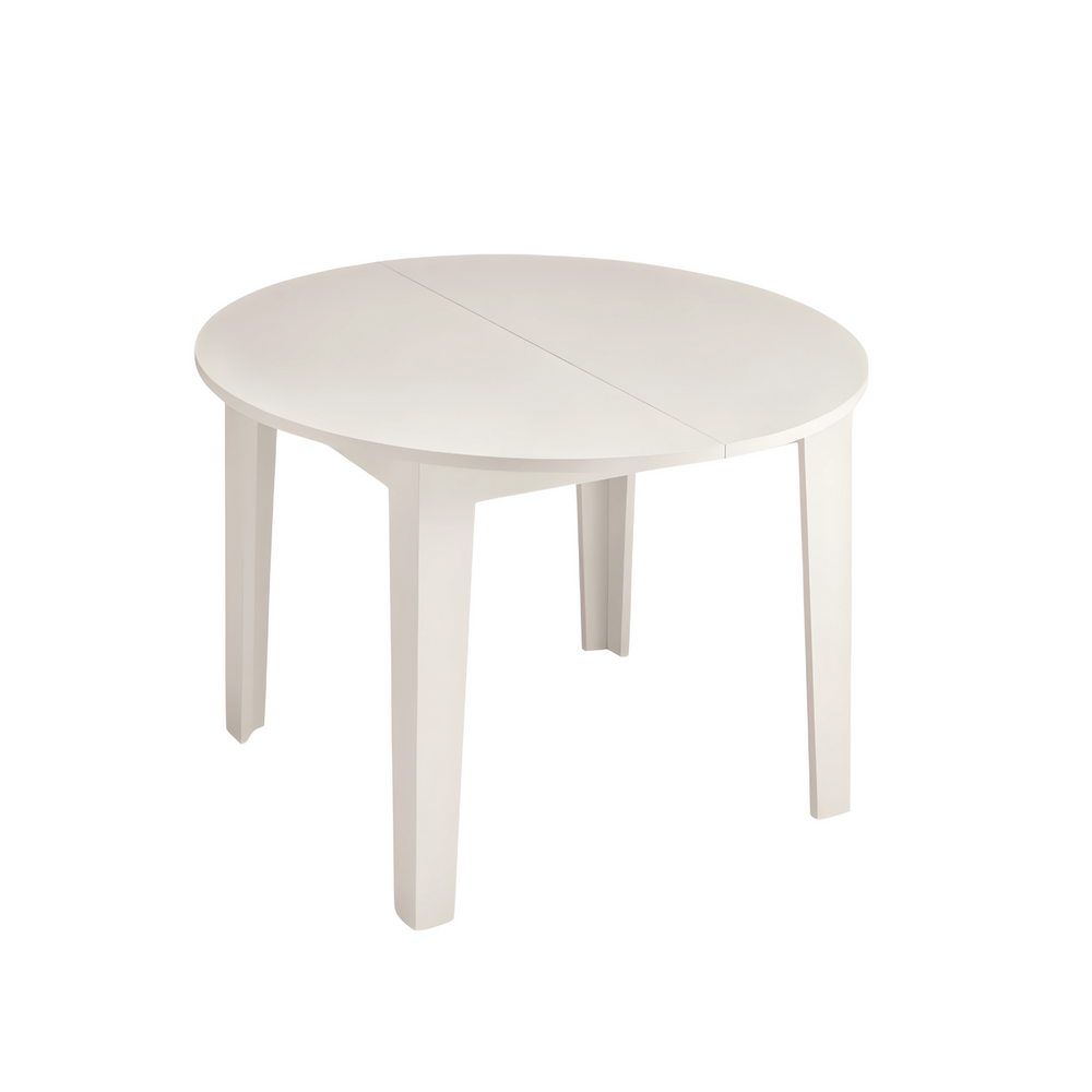 Table ronde extensible blanche "Blossom" 120x77h cm | Leroy Merlin