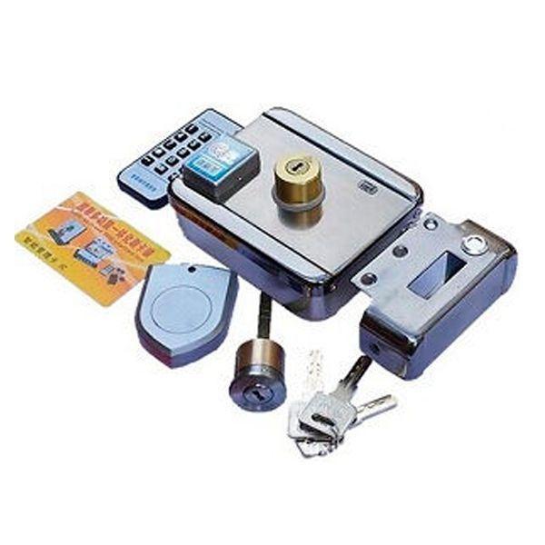 Serrure électrique motorisée 12v avec lecteur de badge intégré btc4 ...