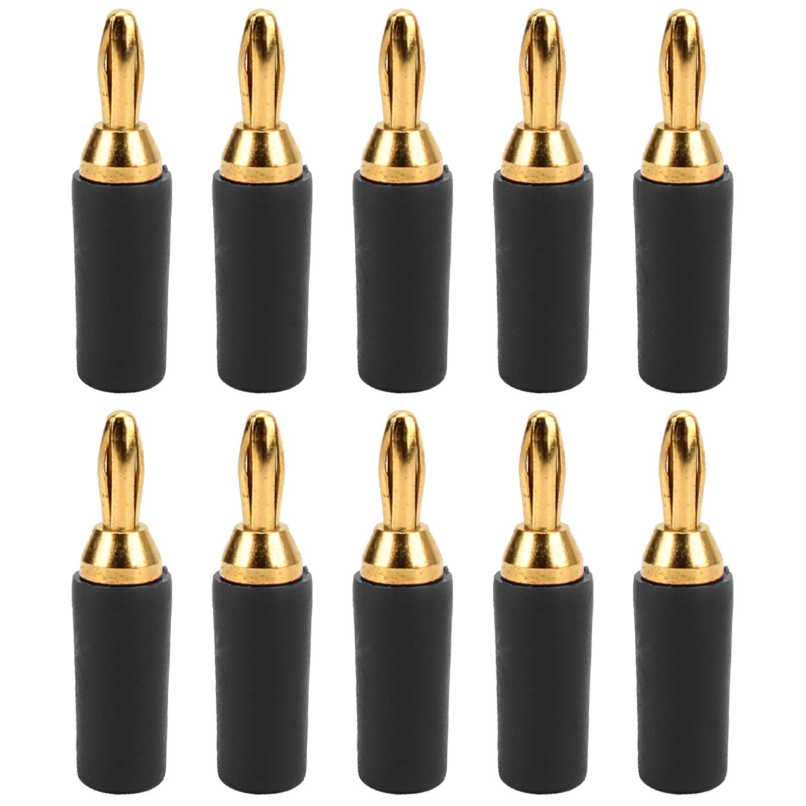 10PCS J.10007 2.5mm ottone Banana Plug Gold Plated Banana Plug ...
