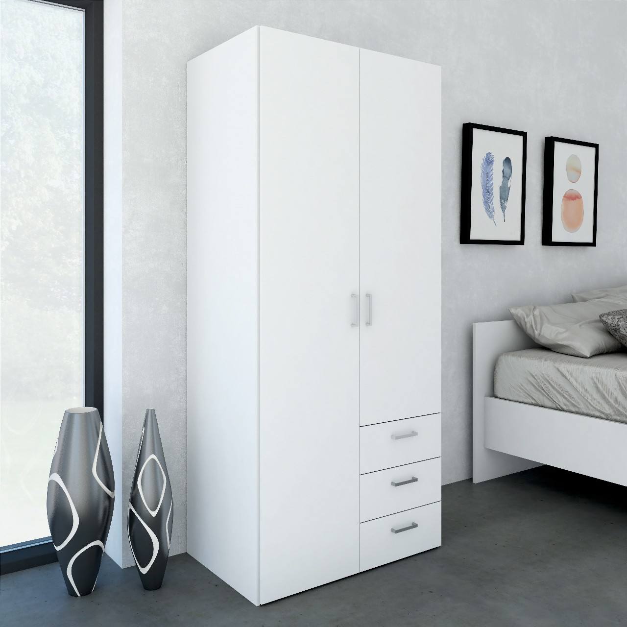 Garde-robe 2 portes Arci, Meubles de chambre, Penderie de plain-pied ...