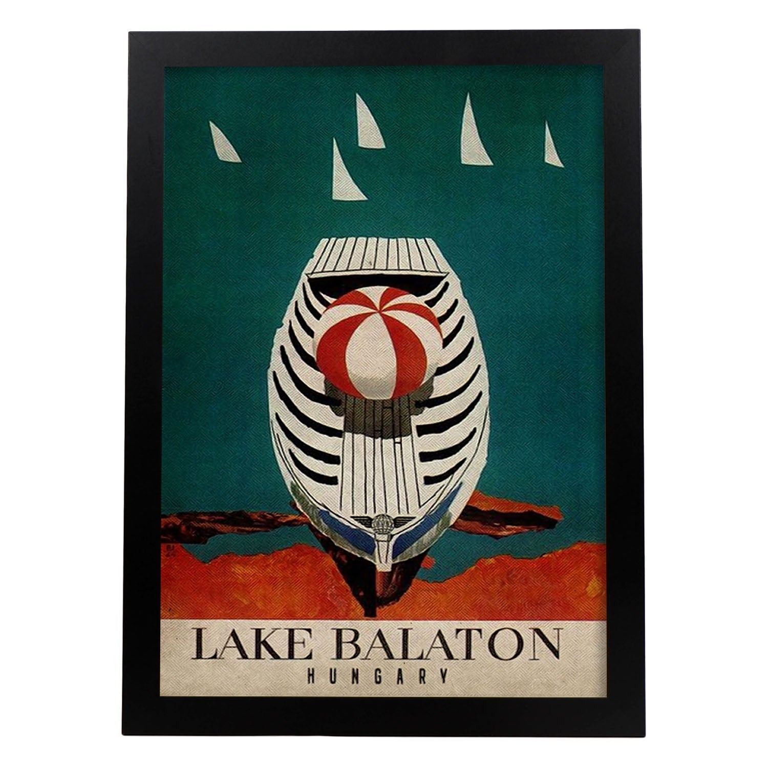 Poster Vintage De Lago Balaton. Con Imagenes Vintage Y De Publicidad ...