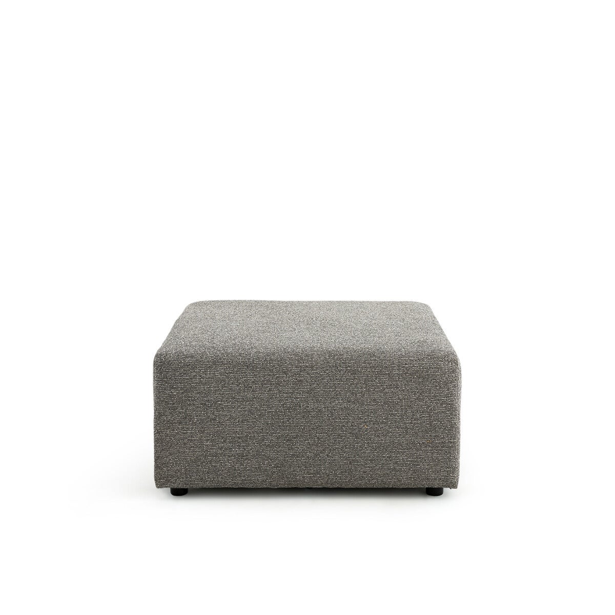 Pouf tissu texturé, Vlad - Gris clair - taille unique | Leroy Merlin