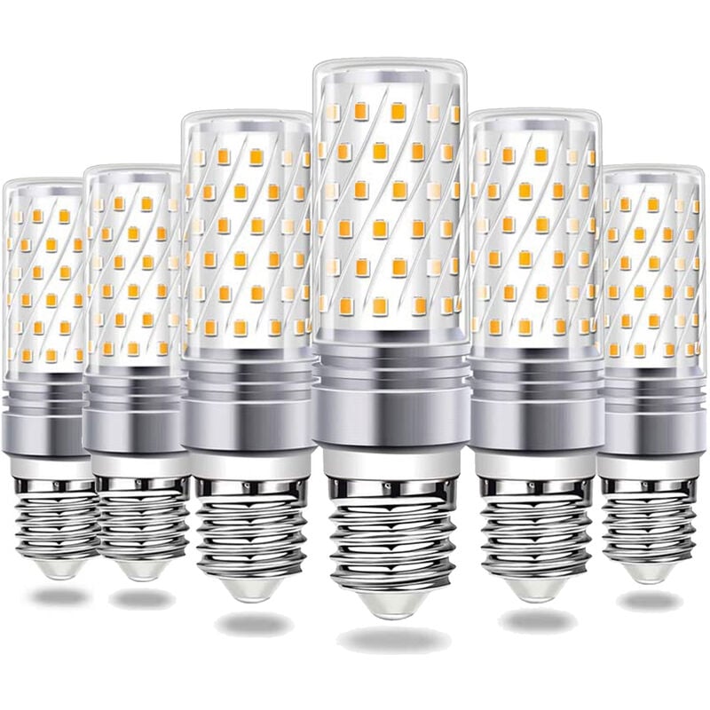 Lot de 6 Ampoules Led E27 12W (Équivalent Ampoule Halogène 100W )1200LM Blanc Froid 6000K Angle ...