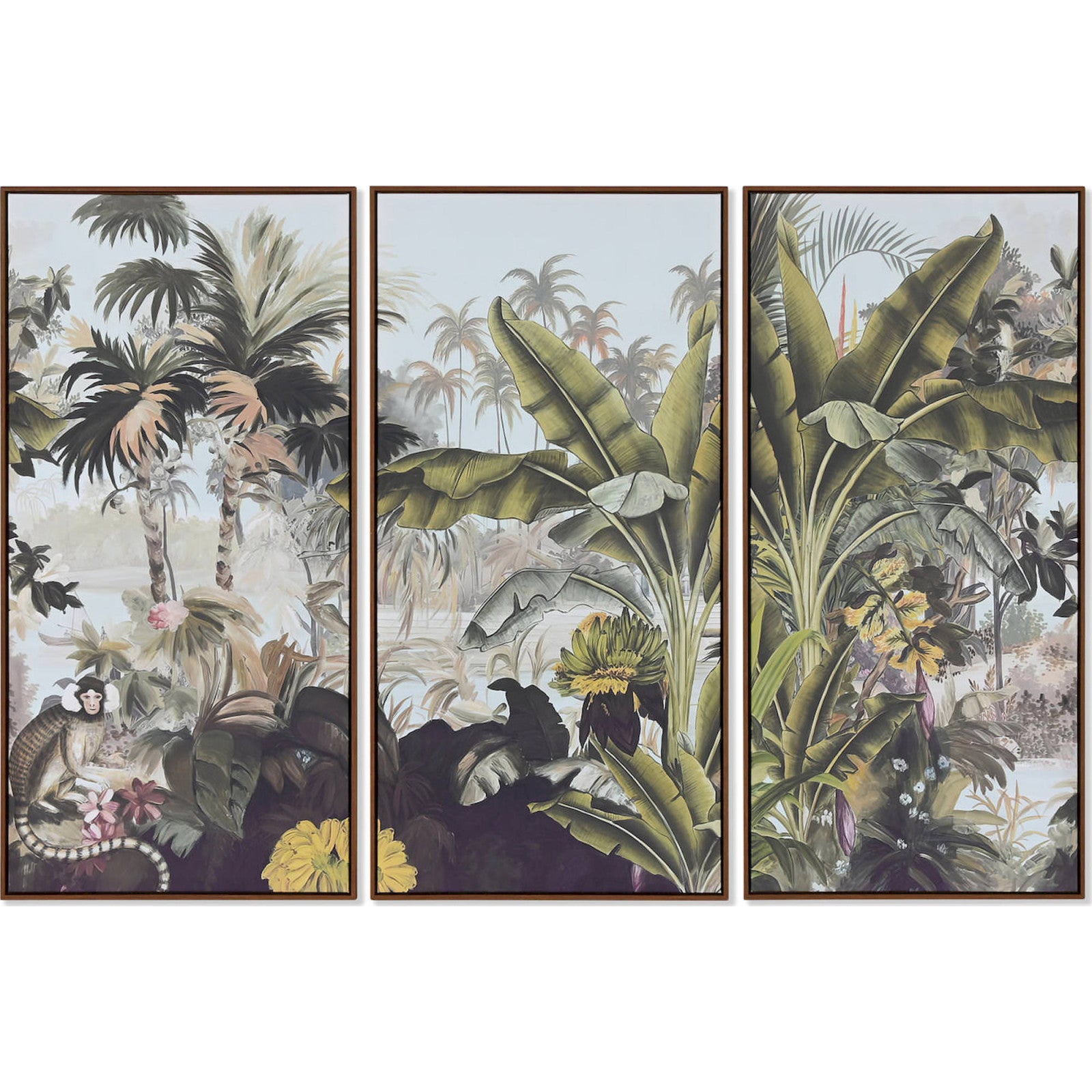 Tableau Nature: Éclat tropical pour un intérieur exotique 180 x 4 x 120 ...