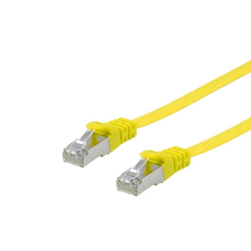 Equip c ble r seau cat6a u/ftp 2xrj45 1m jaune | Leroy Merlin