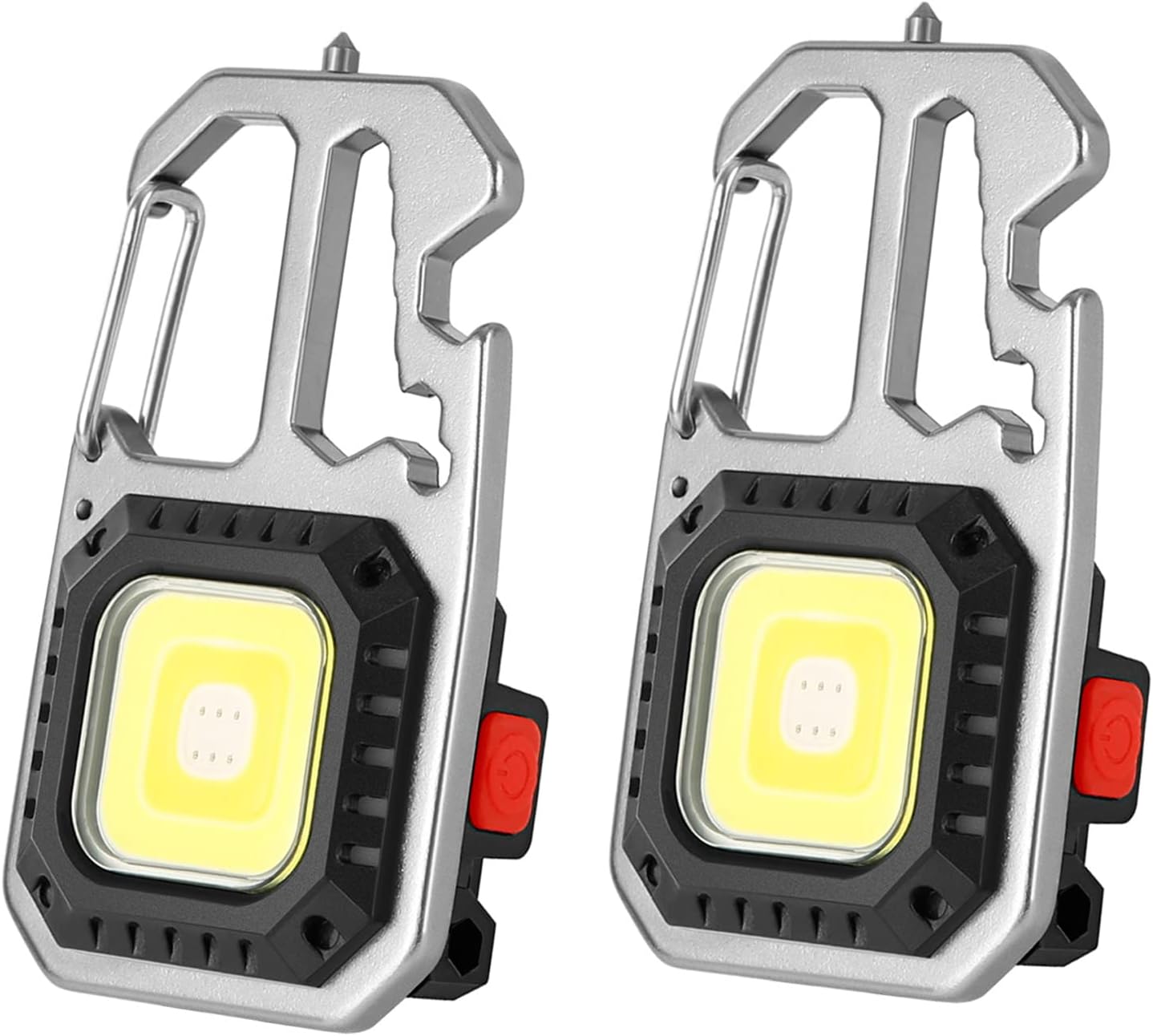 Juego de 2 mini linternas LED recargables, mini linterna de 800 lúmenes ...