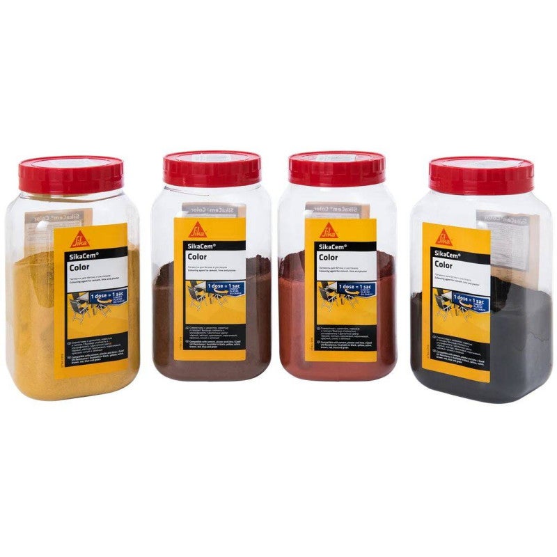 SikaCem Color - Colorant pour mortier, chaux et plâtre - Sika - Noir ...