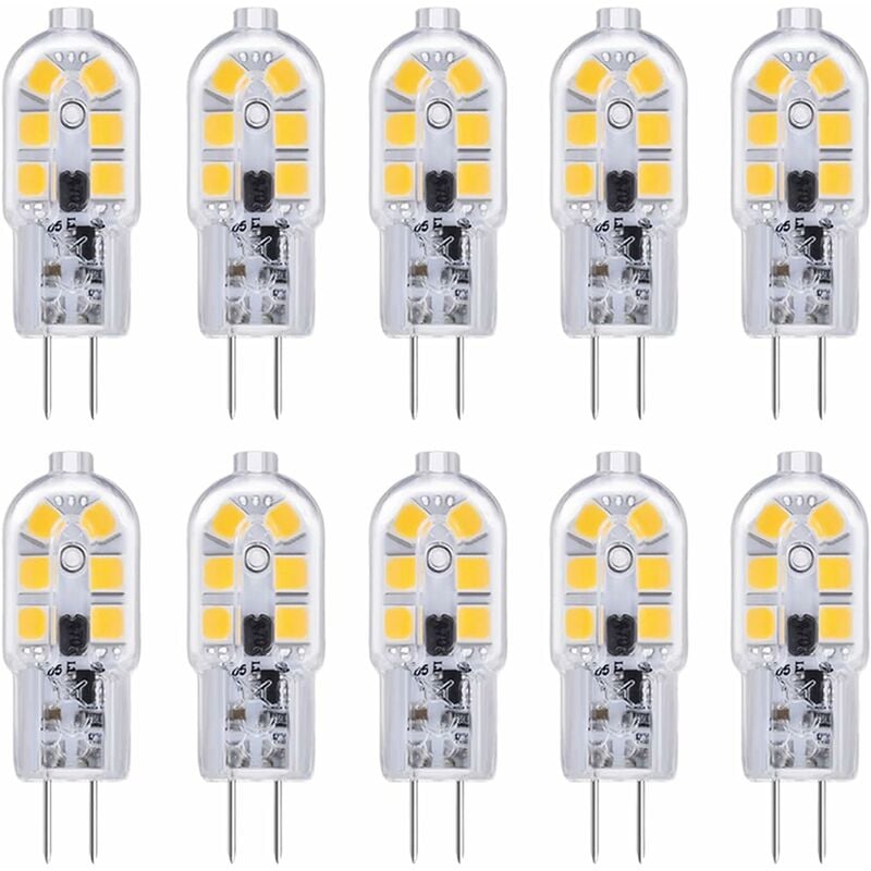Ampoule G4 LED 12V 2W Blanc Froid 6000K, 200LM, Équivalent Halogène G4 Bi-pin 10W 20W, LED Lampe ...
