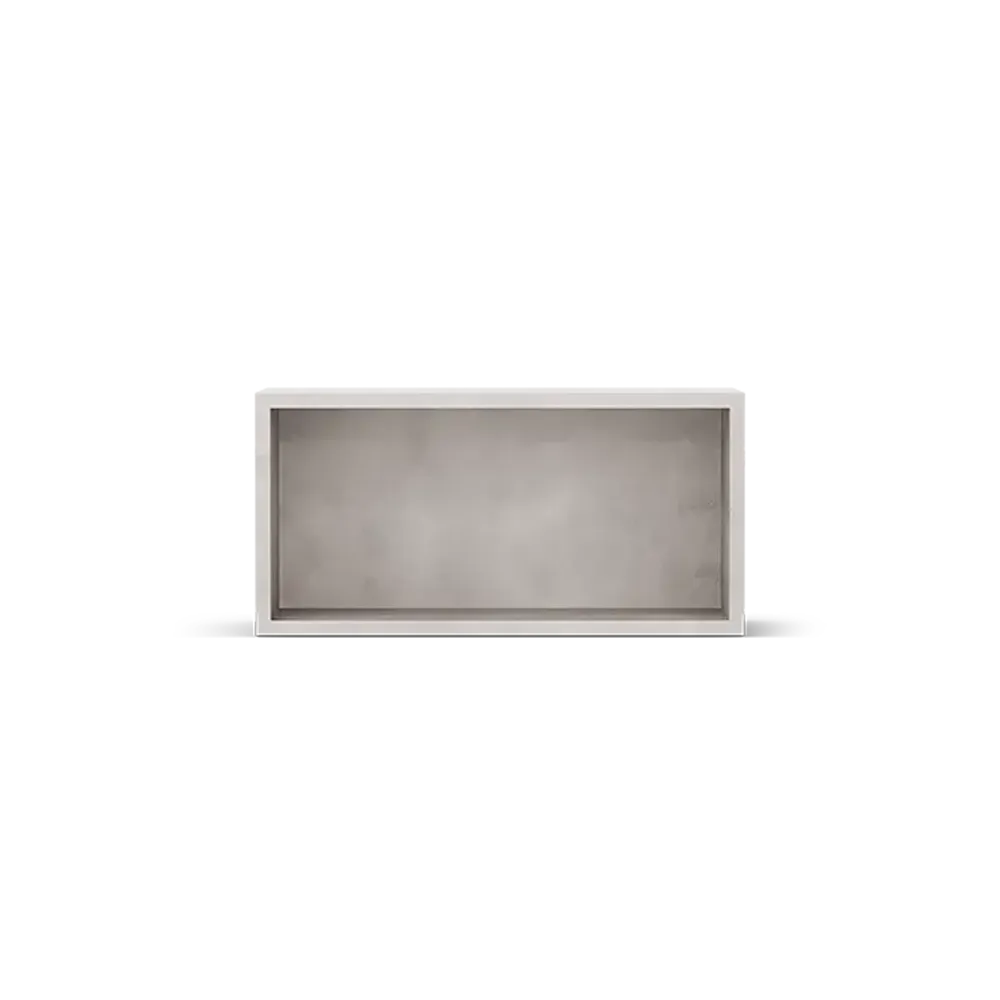 Module de rangement rectangle avec fond en béton gris - 74,5x37cm ...