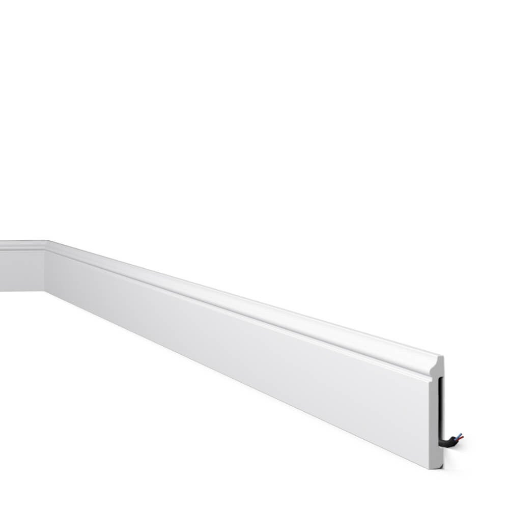 C3 DECOFLAIR Plinthe Polystyrène HD 80 x 10 x 2000 | 1 pièce | Leroy Merlin