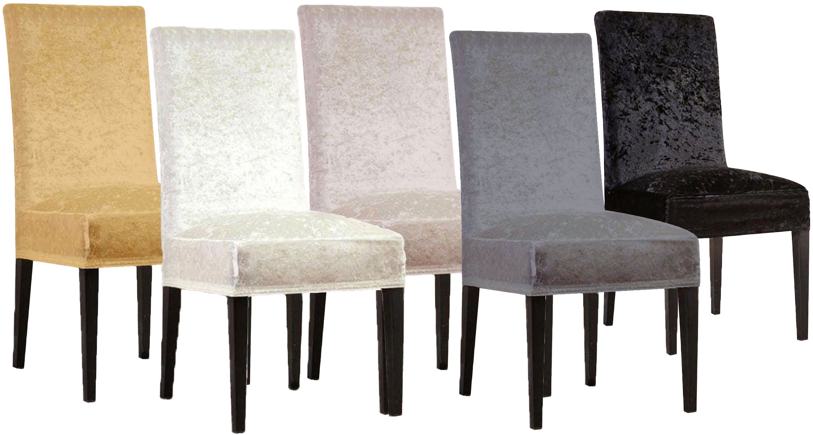 Housse de chaise en Velours Noir | Leroy Merlin