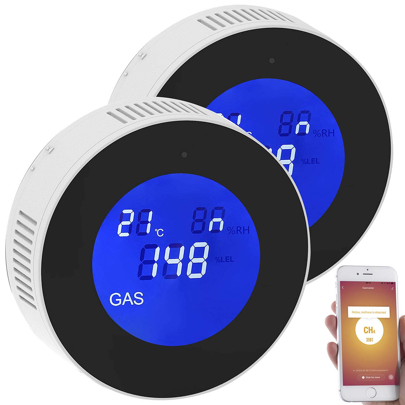 2 detectores multigas conectados con anuncio de voz [ ] | Leroy Merlin