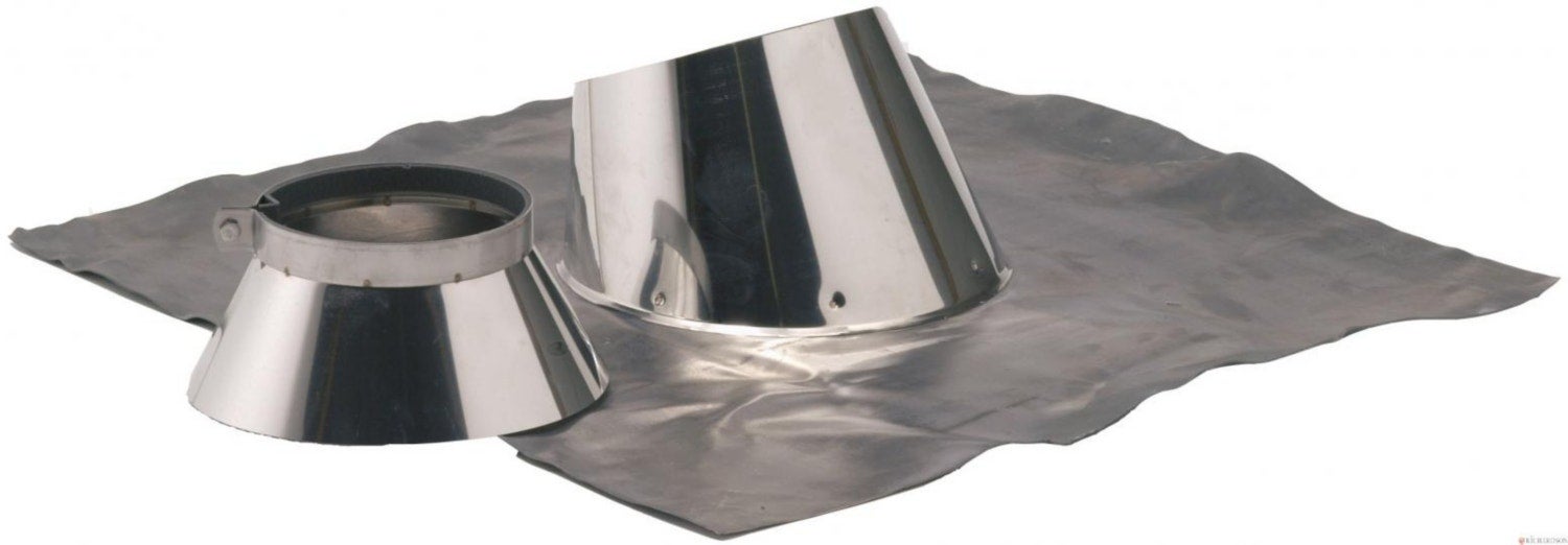 Solin inox 30° à 45° Ø180/230mm + collet Duoten | Bricoman