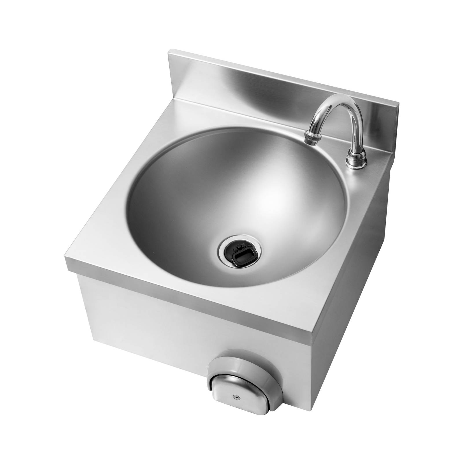 Lavamani Inox A Ginocchio Lavandino Bagno Acciaio Inox Ottone Cromato ...