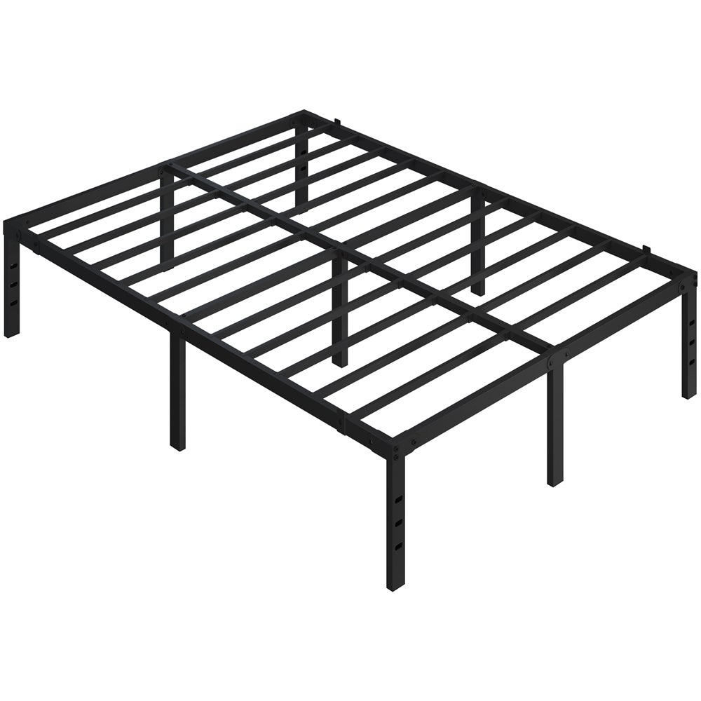 Lit Double en Métal pour Petits Espaces Adultes 140x200cm Yaheetech ...