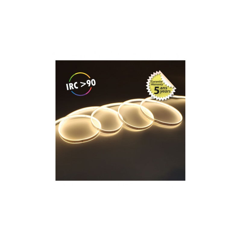 Bandeau LED COB 3000K - 5m - 320 LED/m - 9W/m - IP65 - 24V | Leroy Merlin