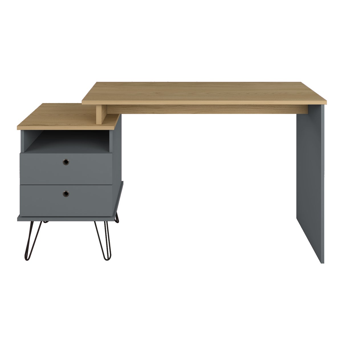 Bureau modulable Flex Gris | Leroy Merlin