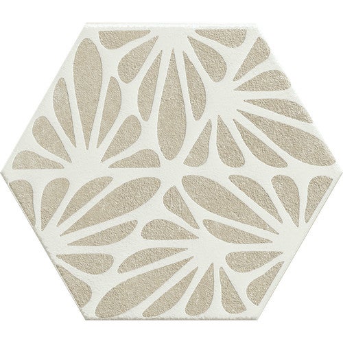 Carrelage sol / mur hexagonal effet ciment 25x21,6 cm TERRACRETA ...