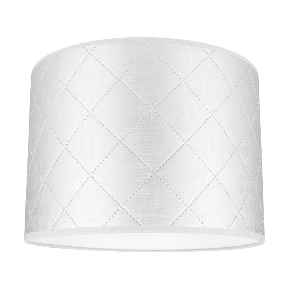 Abat-jour cylindrique E27 H30 Tissu Synthétique Argenté | Leroy Merlin