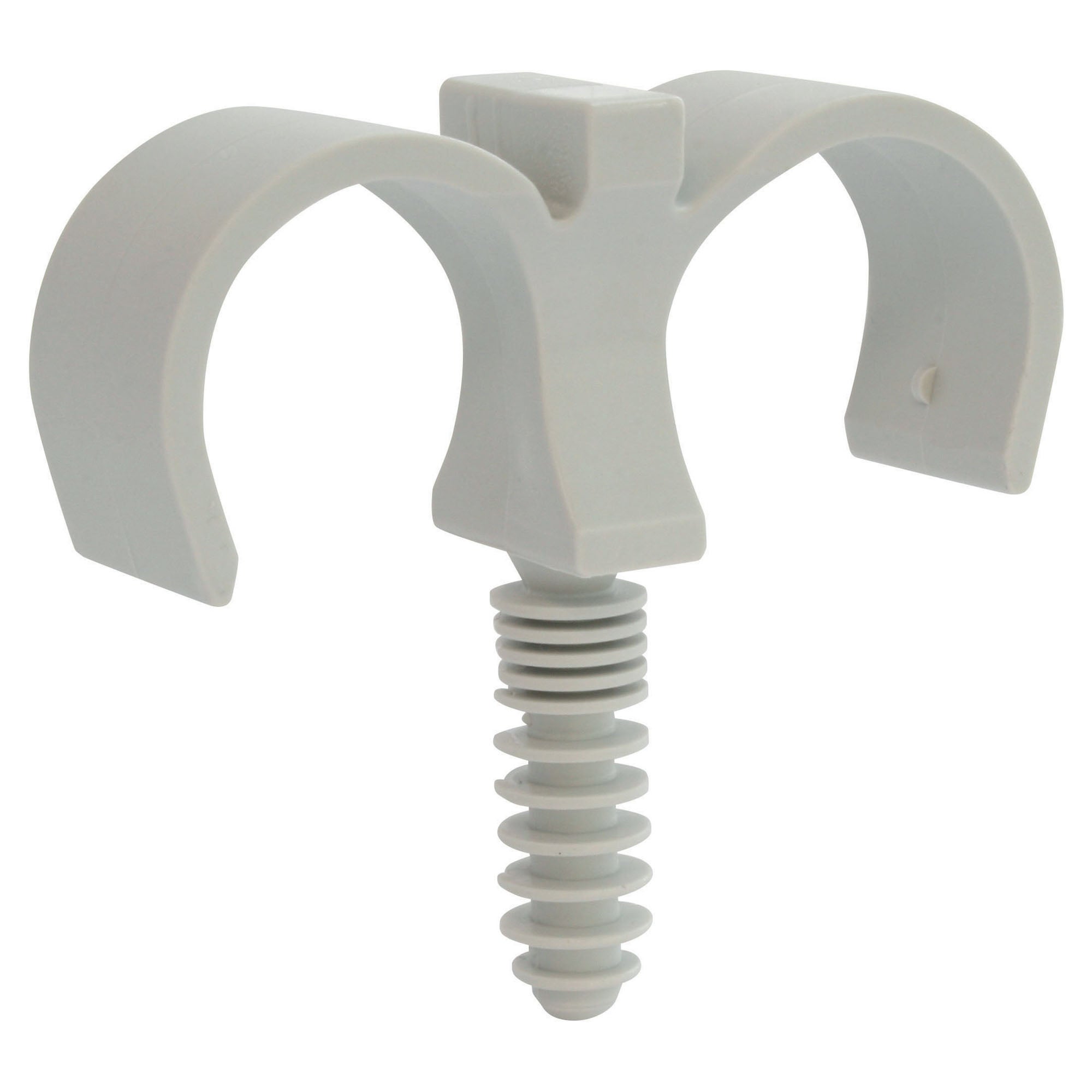 Lot de 10 clips doubles pour tubes de D20mm | Leroy Merlin