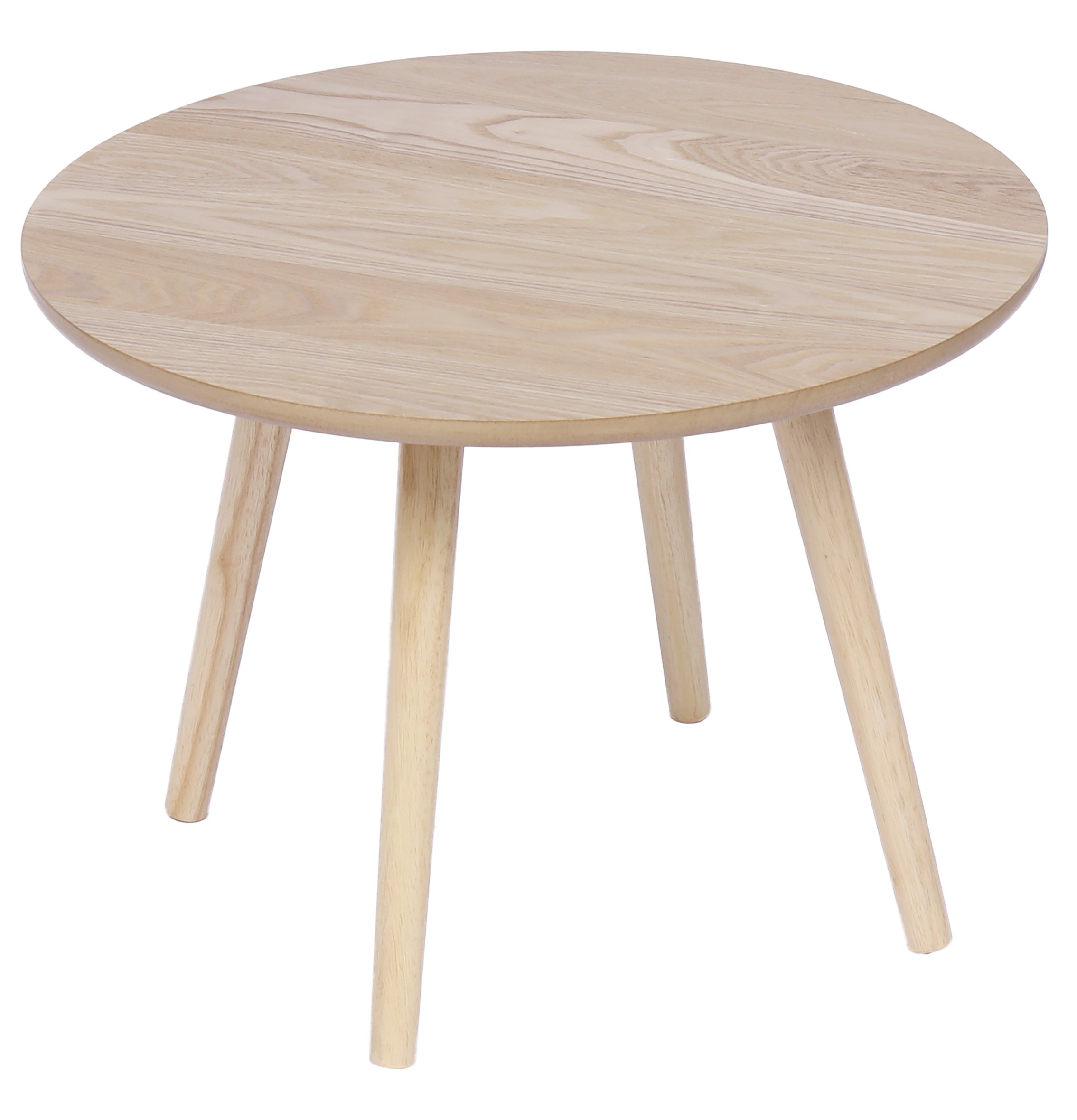 Nordlys - Table Appoint Bout de Canape Meuble Bois Rond Pin Marron ...