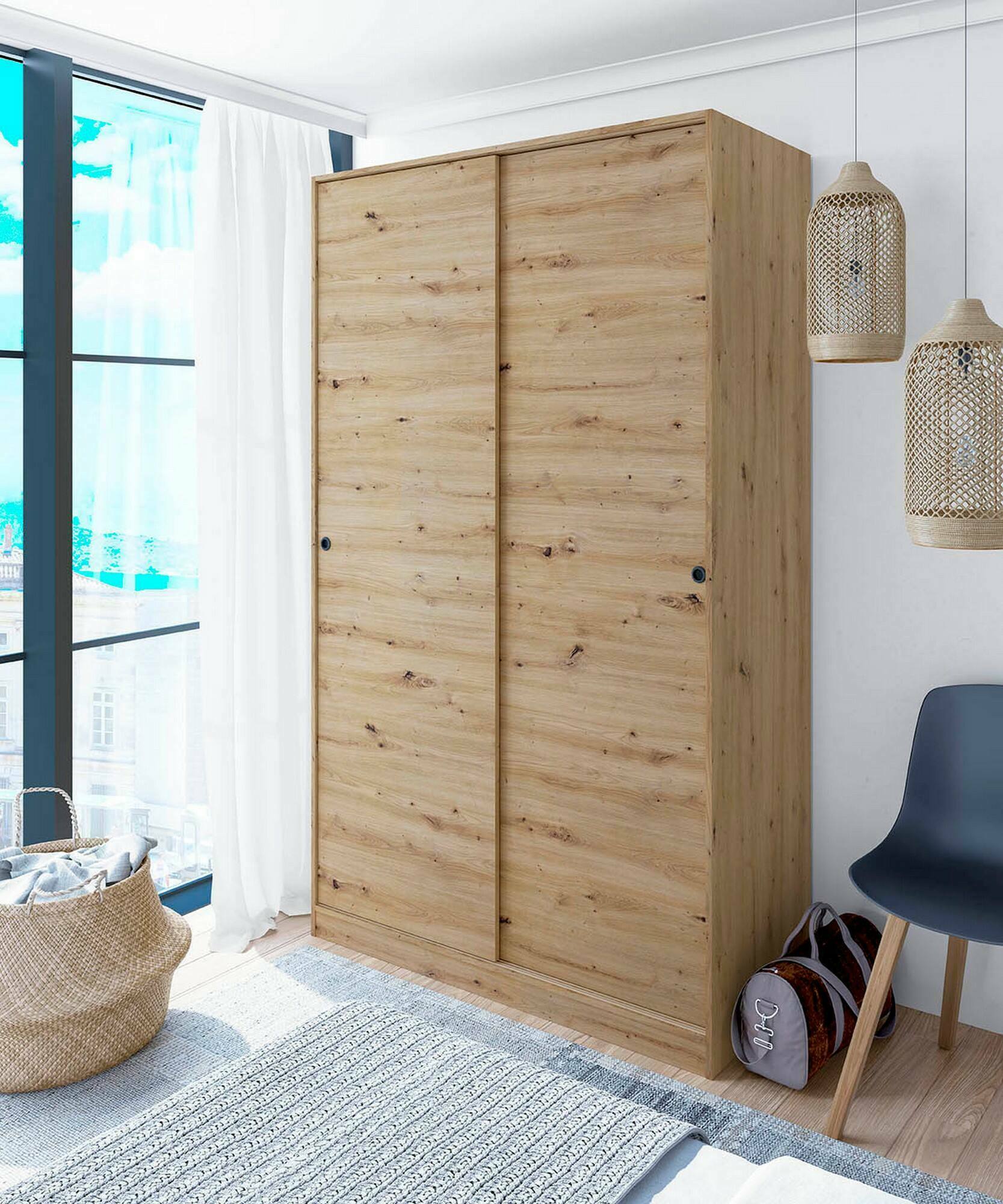 Garde-robe 2 portes Waterbury, Armoire de chambre, Armoire avec 4 ...