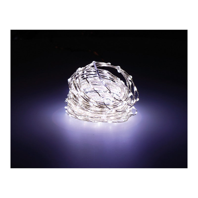 Guirlande micro led extra dense clignotant lumiere froide 14m 567 led ...